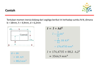 Presentasi - 09 Analisis Kekuatan Statis Tertentu_dasar_momen inertia ...