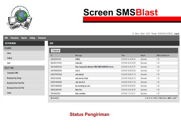 SMS Blast Untuk Notifikasi | PPTX