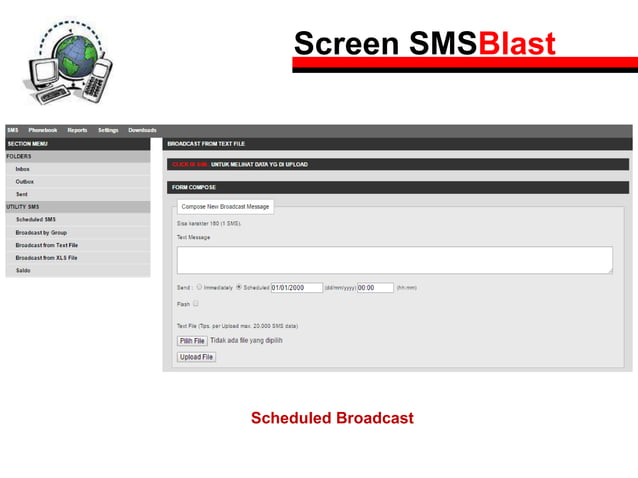 SMS Blast Untuk Notifikasi | PPTX