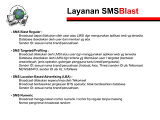 SMS Blast Untuk Notifikasi | PPTX