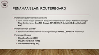 pengenalan mikrotik | PPT