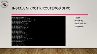pengenalan mikrotik | PPT