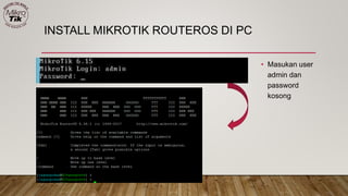 pengenalan mikrotik | PPT