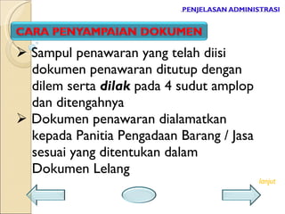 Penjelasan Pekerjaan (Aanwijzing) | PPT
