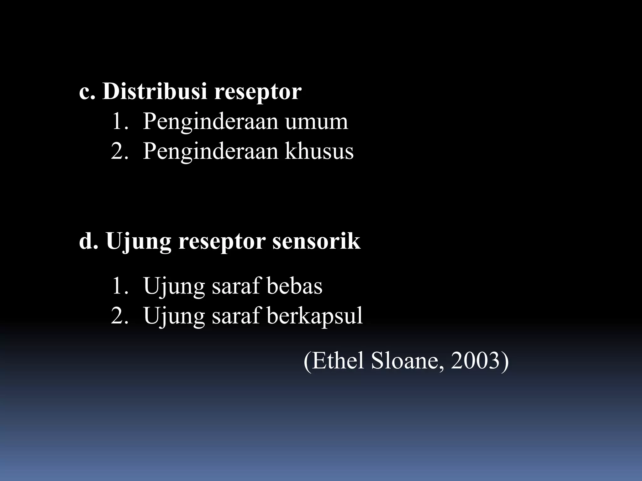 Anatomi Sistem Sensorik | PPTX