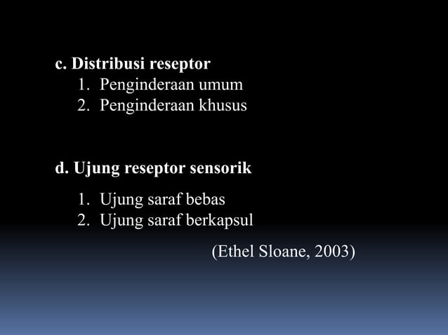 Anatomi Sistem Sensorik | PPTX