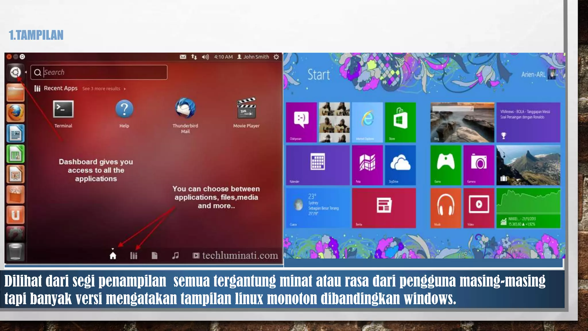 Tugas Presentasi Sistem operasi II linux vs windows | PPTX