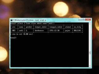 Sekilas Tentang Mysql | PPT