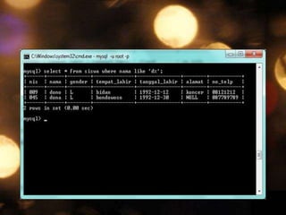 Sekilas Tentang Mysql | PPT