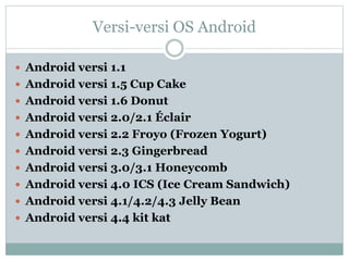 TUGAS SISWA : Sistem Operasi Android | PPTX