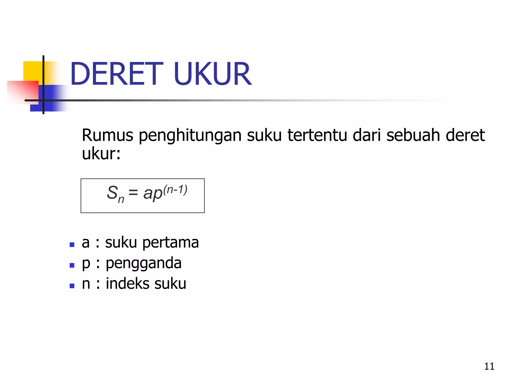 Deret Matematika | PPTX