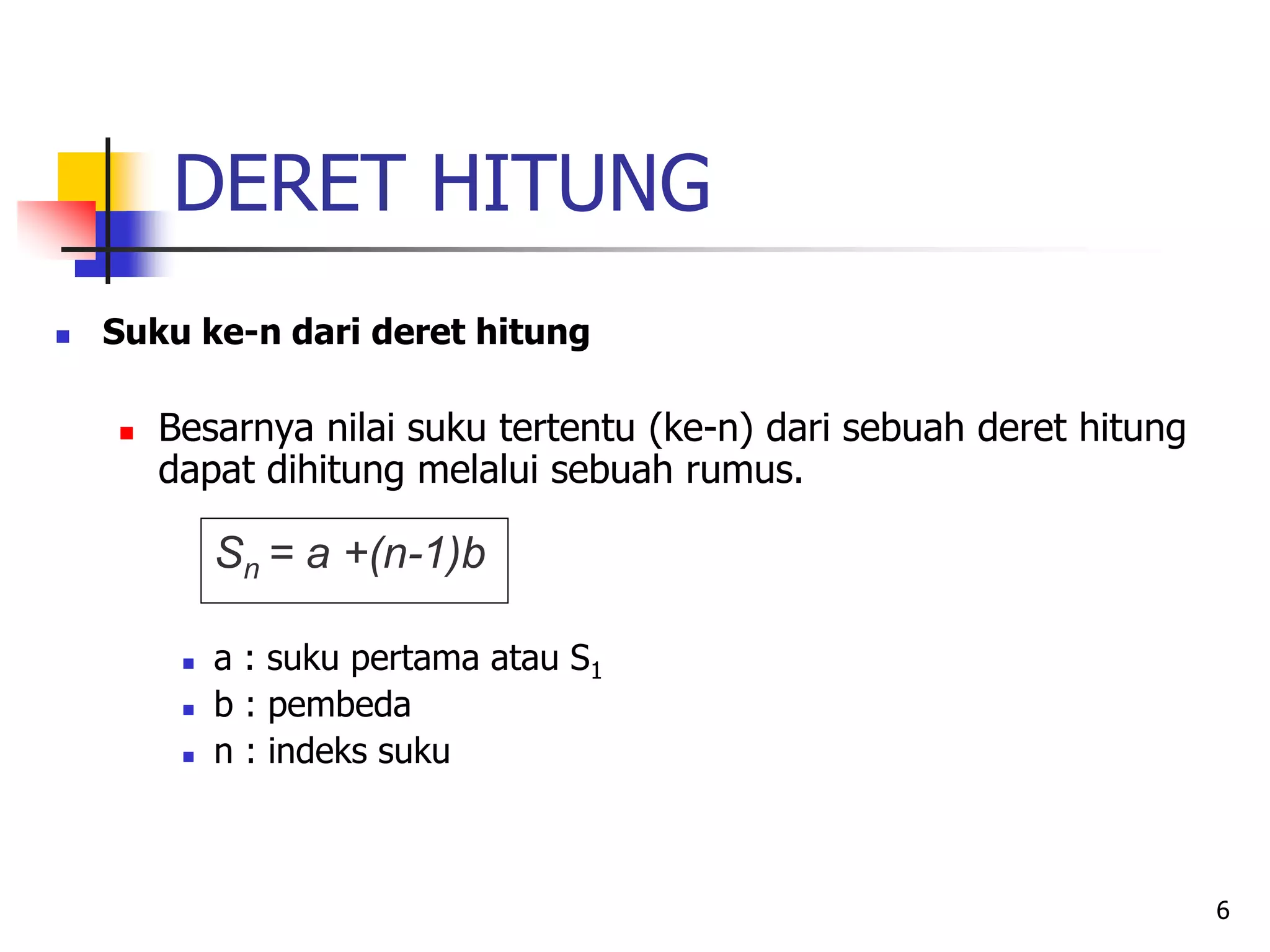 Deret Matematika | PPTX