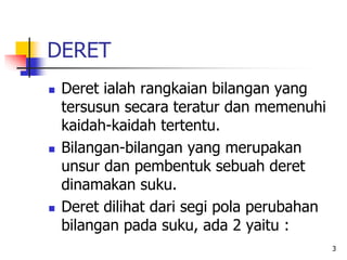 Deret Matematika | PPTX
