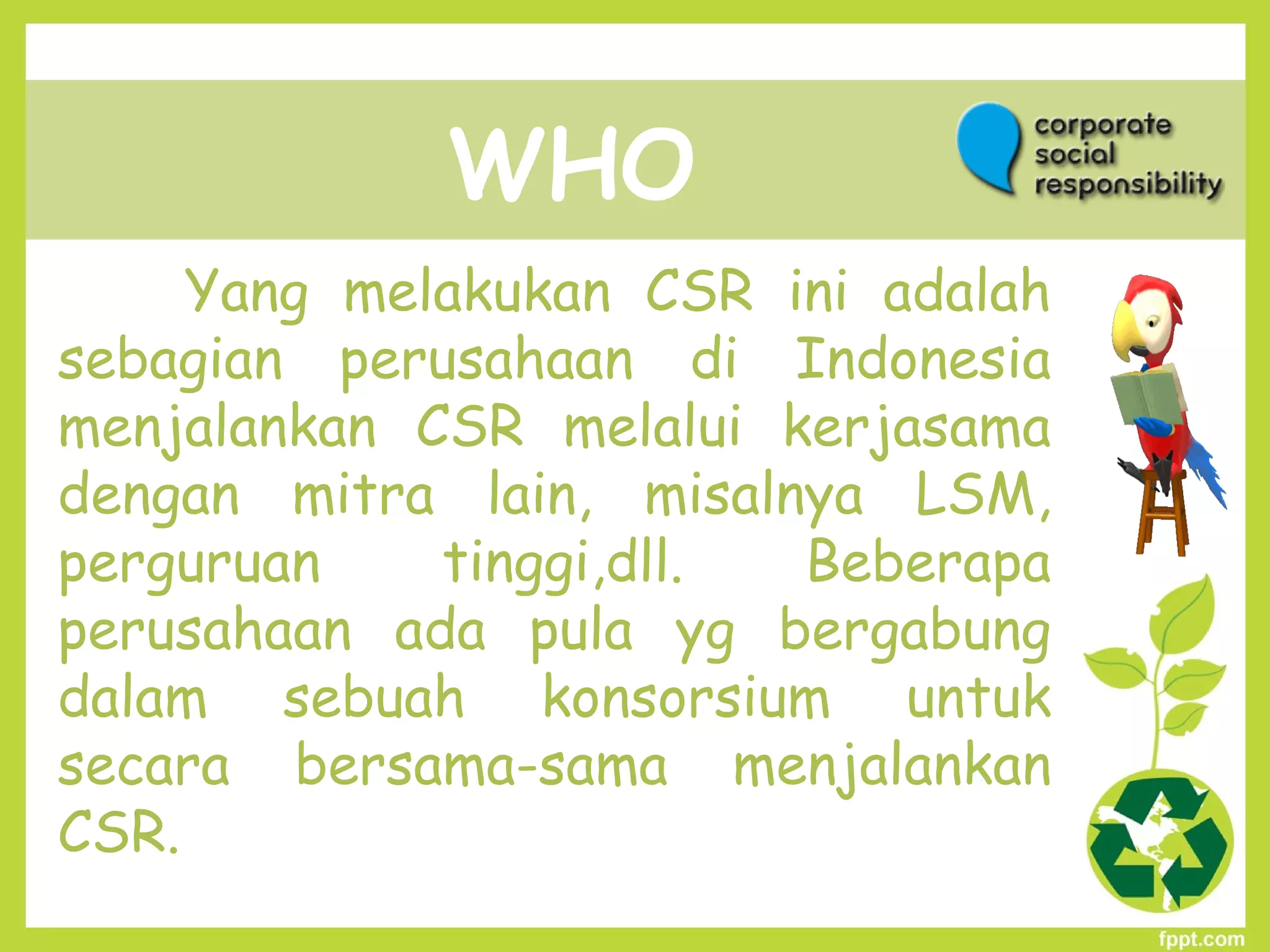 Presentasi CSR | PPT