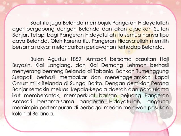 Perang Banjar-Perlawanan Rakyat Palembang | PPTX