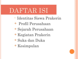 Presentasi prakerin | PPT