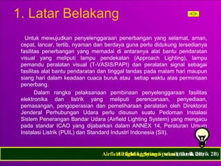 instalasi penerangan di bandara | PPT