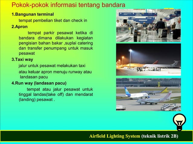 instalasi penerangan di bandara | PPT
