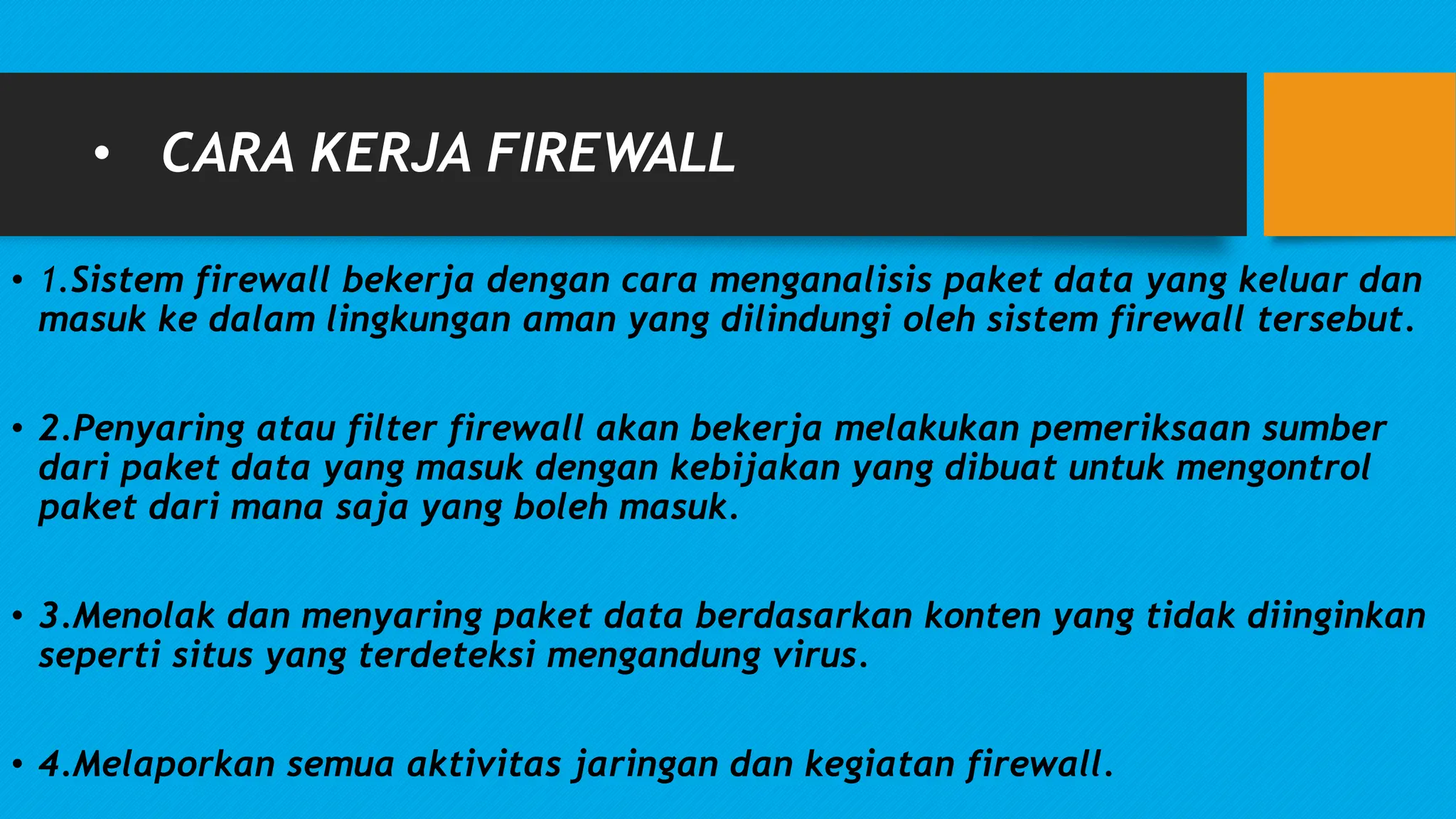 FUNGSI FIREWALL PADA JARINGAN VOIP | PPTX