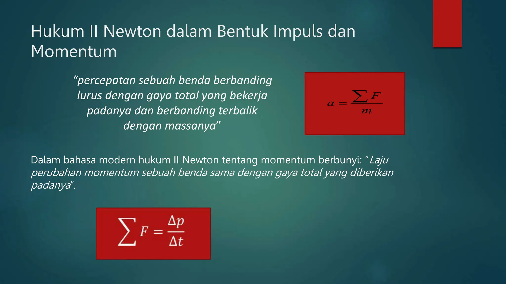 Presentasi fisika dasar impuls dan momentum.ppt