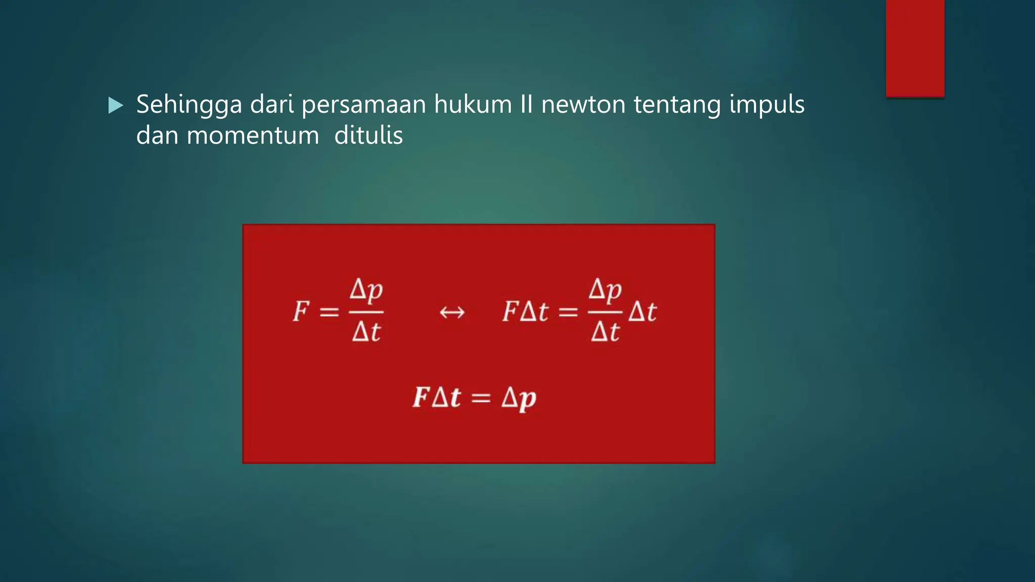Presentasi fisika dasar impuls dan momentum.ppt
