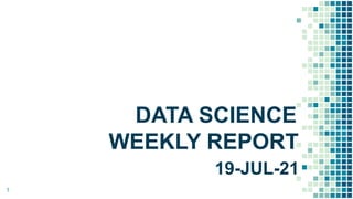 Data Science Weekly Report Analysis Powerpoint | PPTX