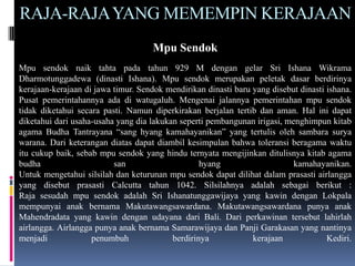 Presentasi sejarah mataram di jawa timur | PPTX