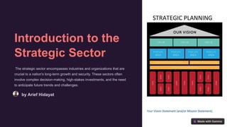 Introduction to the Strategic Sector.... | PPT