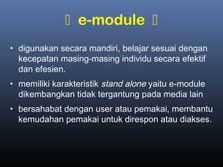 Presentasi e-module | PPT