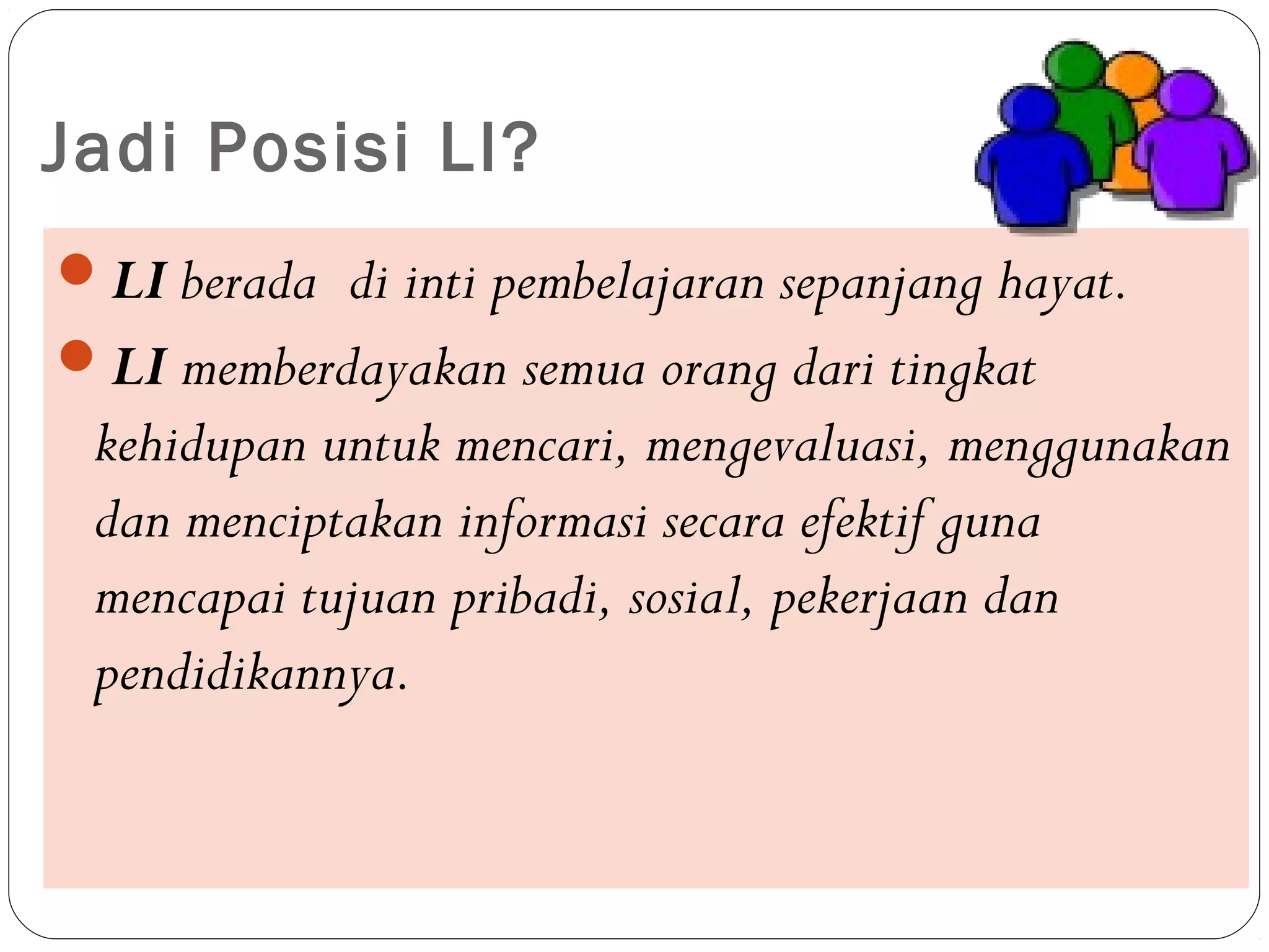 Literasi informasi : sebuah pengantar | PPT