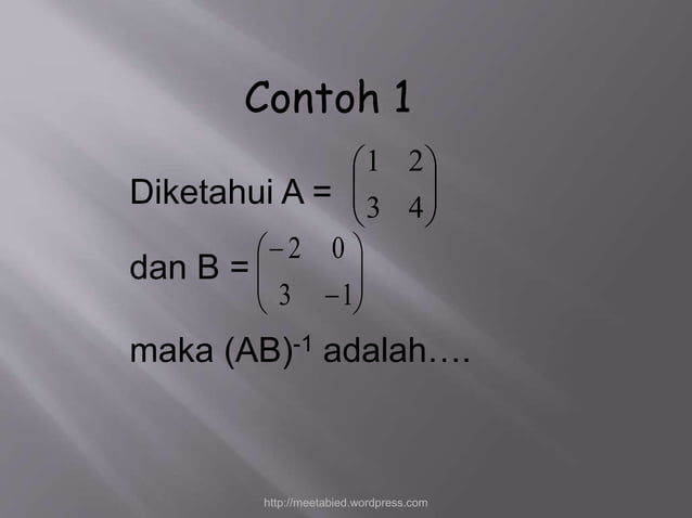 Matriks Perkalian | PPTX
