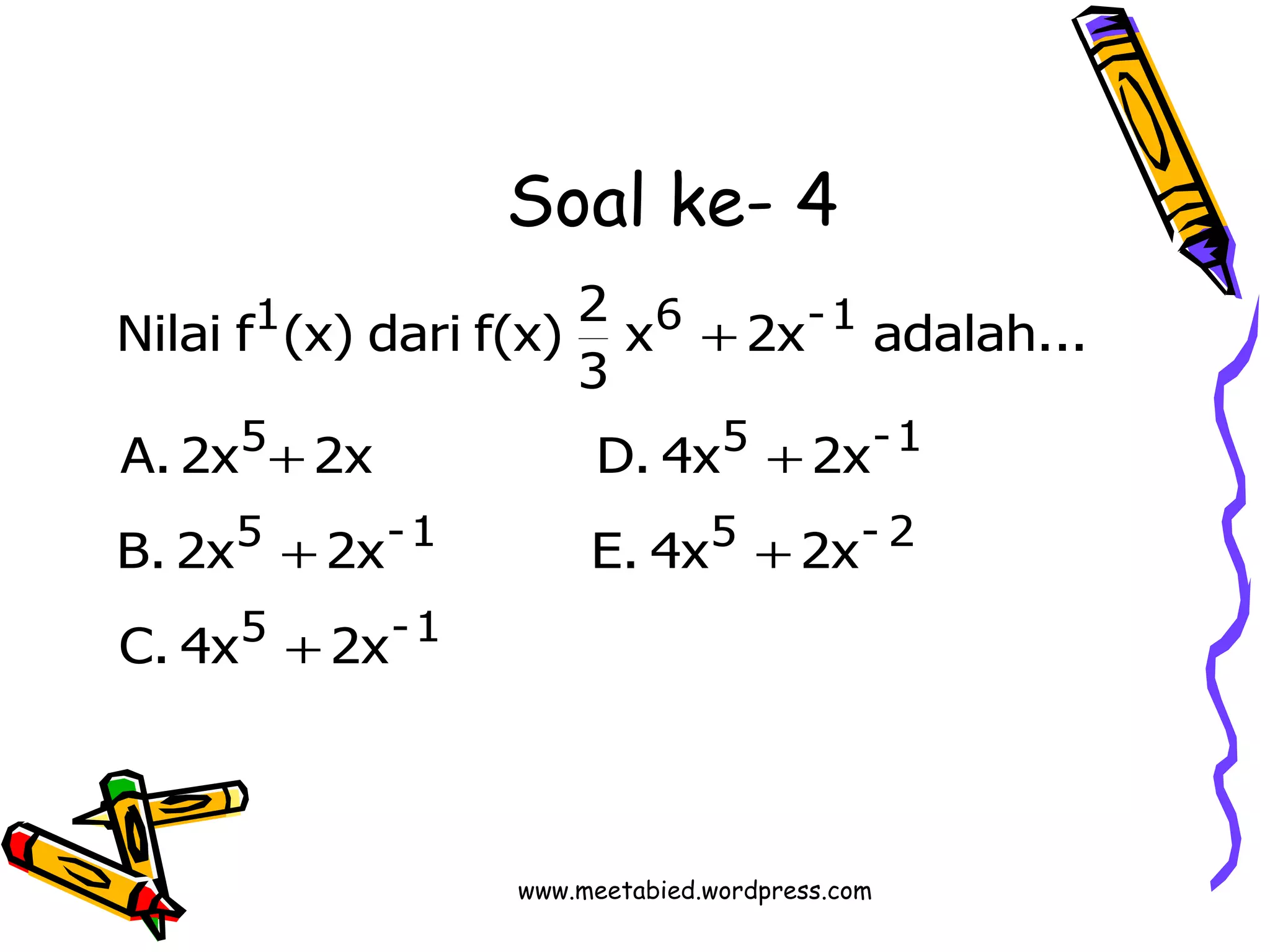 Presentasi matematika-kelas-xii-turunan | PPT