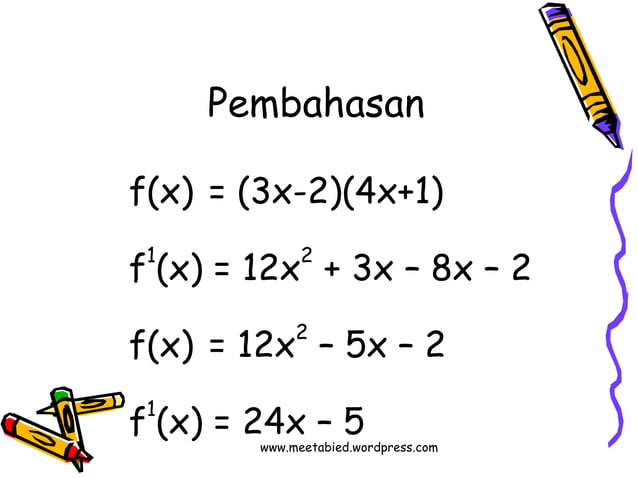 Presentasi matematika-kelas-xii-turunan | PPT