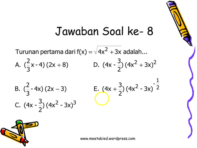 Presentasi matematika-kelas-xii-turunan | PPT