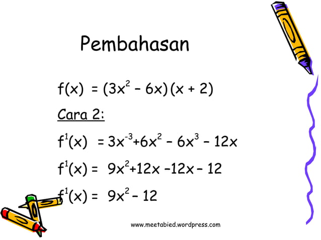 Presentasi matematika-kelas-xii-turunan | PPT
