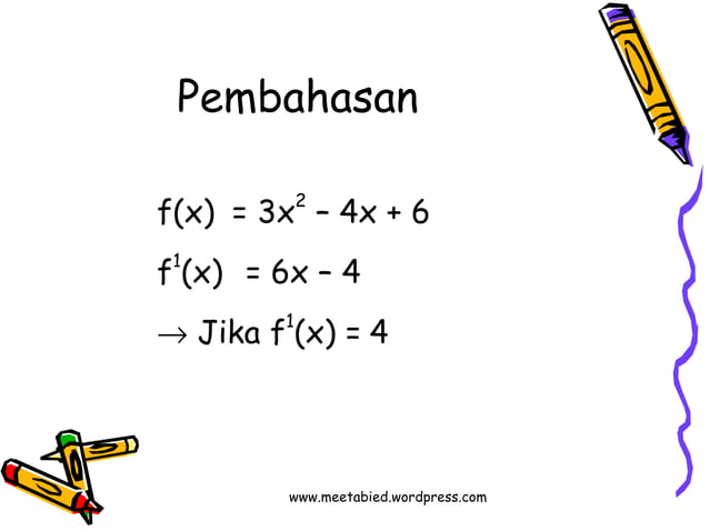 Presentasi matematika-kelas-xii-turunan | PPT