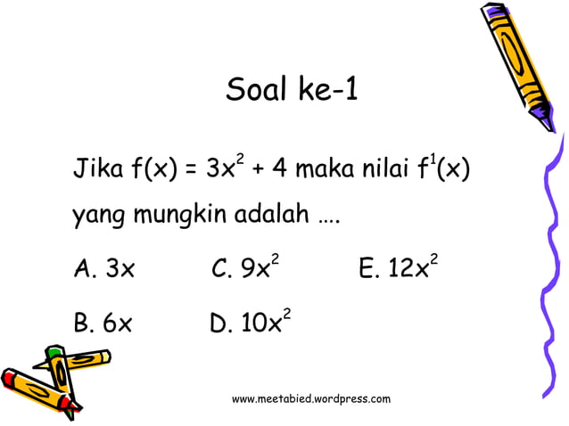Presentasi matematika-kelas-xii-turunan | PPT