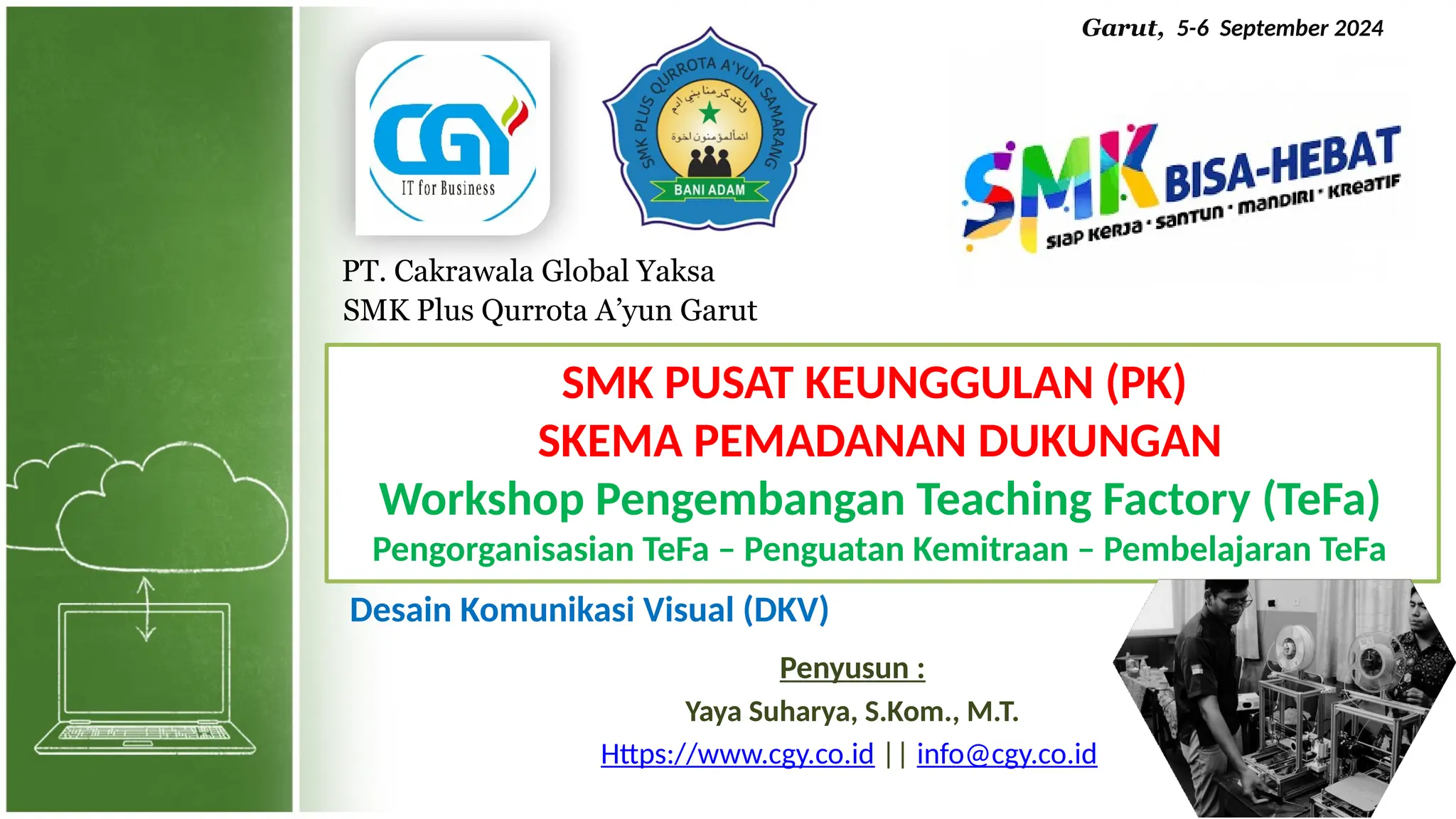 PRESENTASI - Materi Workshop - Workshop Pengembangan Teaching Factory (TeFa) Pengorganisasian ...
