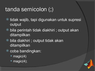 Presentasi Matlab | PPT