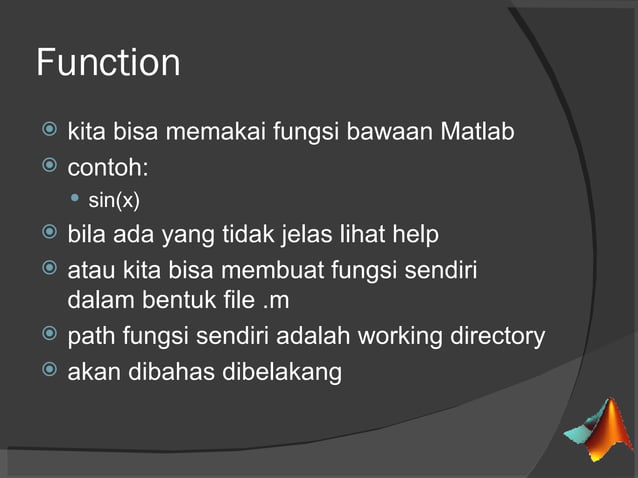 Presentasi Matlab | PPS