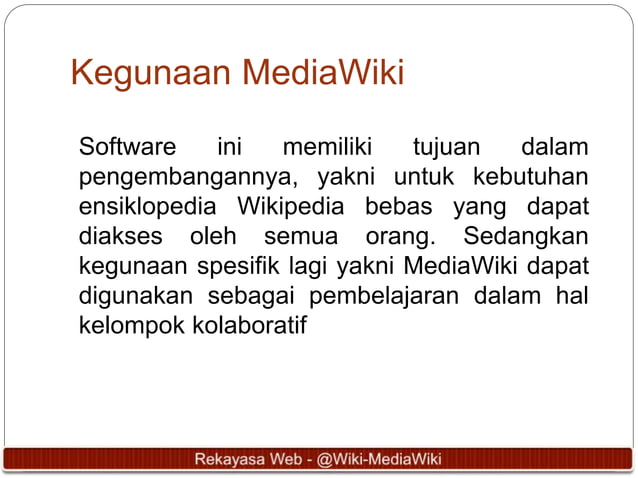 Presentasi CMS mediawiki | PPT