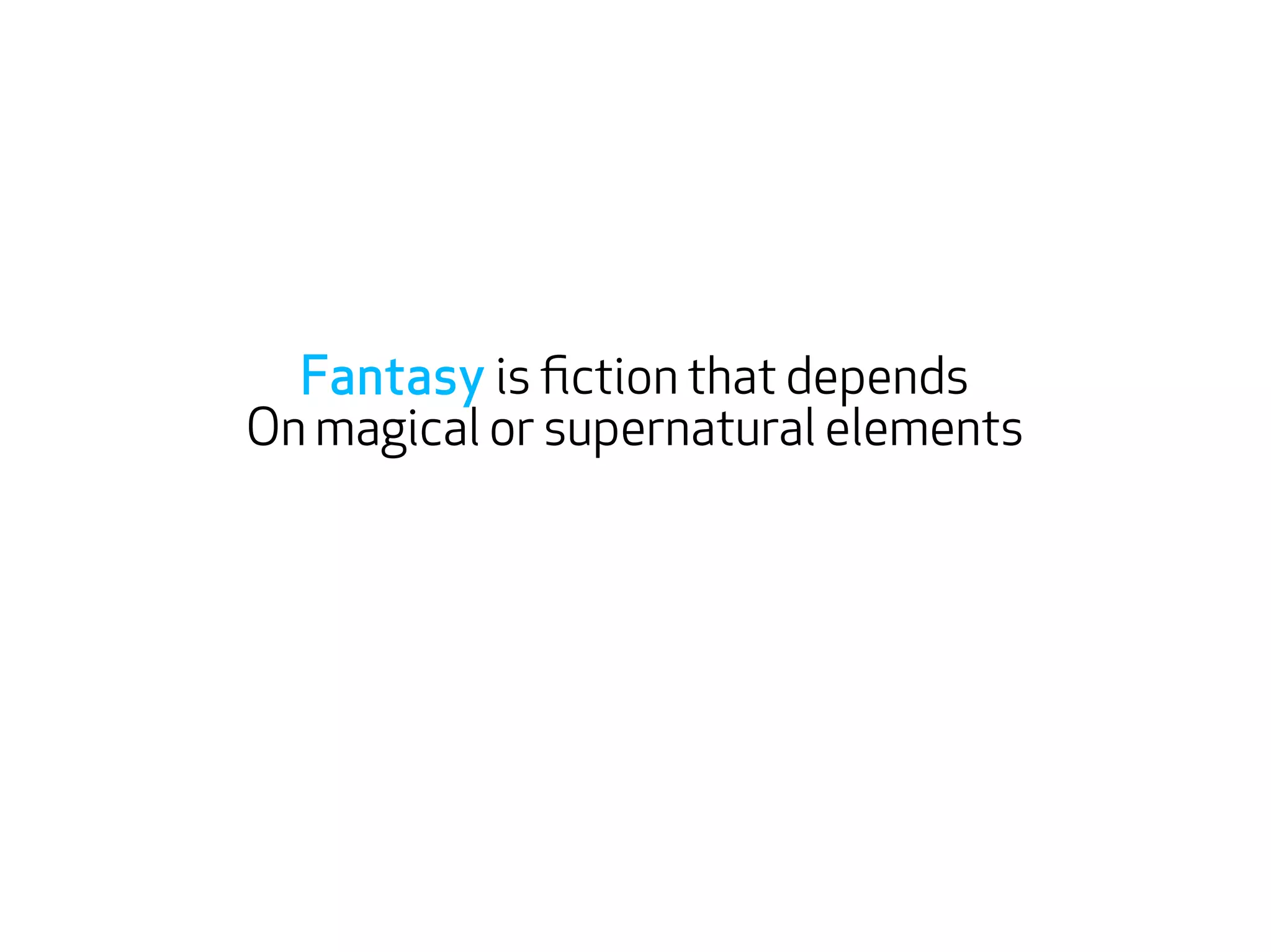 Presentasi membangun cerita fantasy dan science fiction | PDF