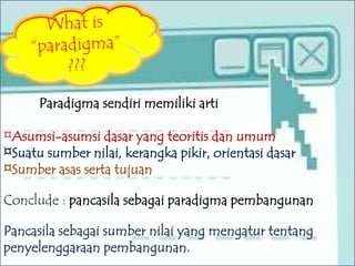 Presentasi pancasila sebagai paradigma | PPTX