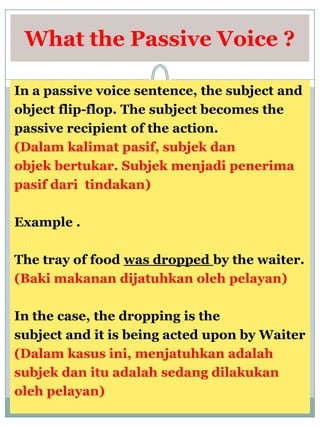Presentasi passive voice | PPTX
