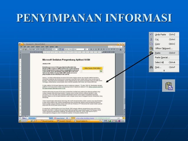 Persentasi pengelolaan informasi Materi Teknik Informatika | PPT