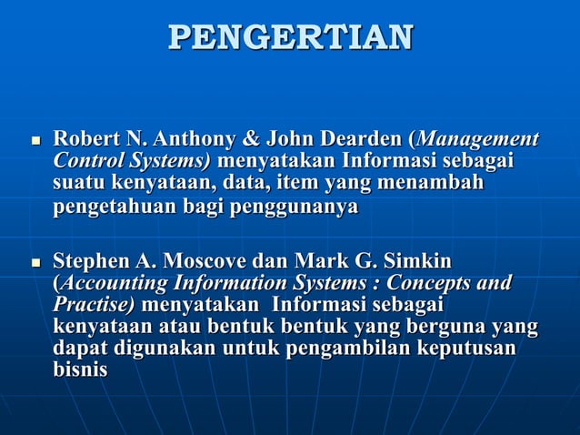 Persentasi pengelolaan informasi Materi Teknik Informatika | PPT