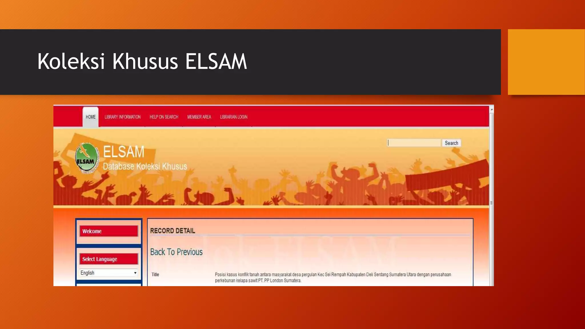 Presentasi perlindungan dan penegakan HAM di Indonesia - ELSAM 2013 | PPTX