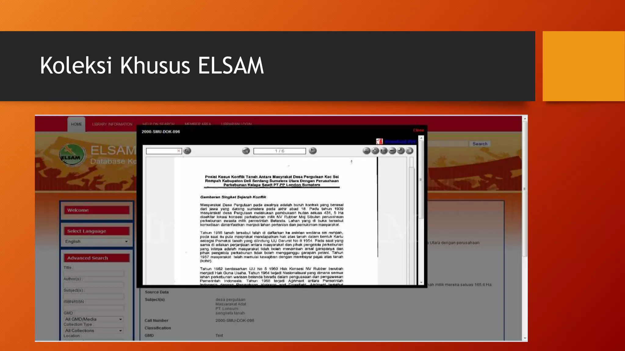 Presentasi perlindungan dan penegakan HAM di Indonesia - ELSAM 2013 | PPTX