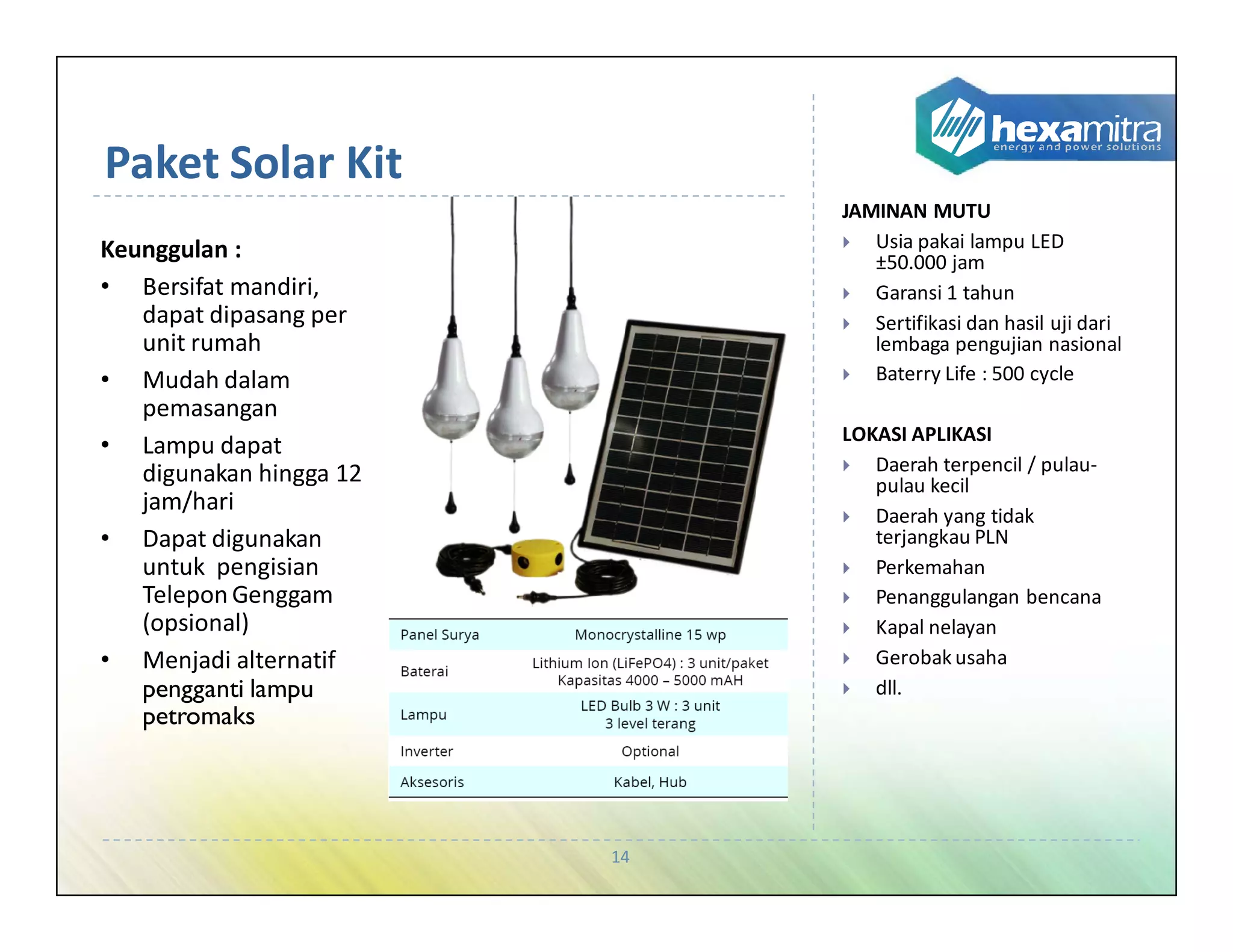 Presentasi PLTS (Pembangkit Listrik Tenaga Surya) | PDF