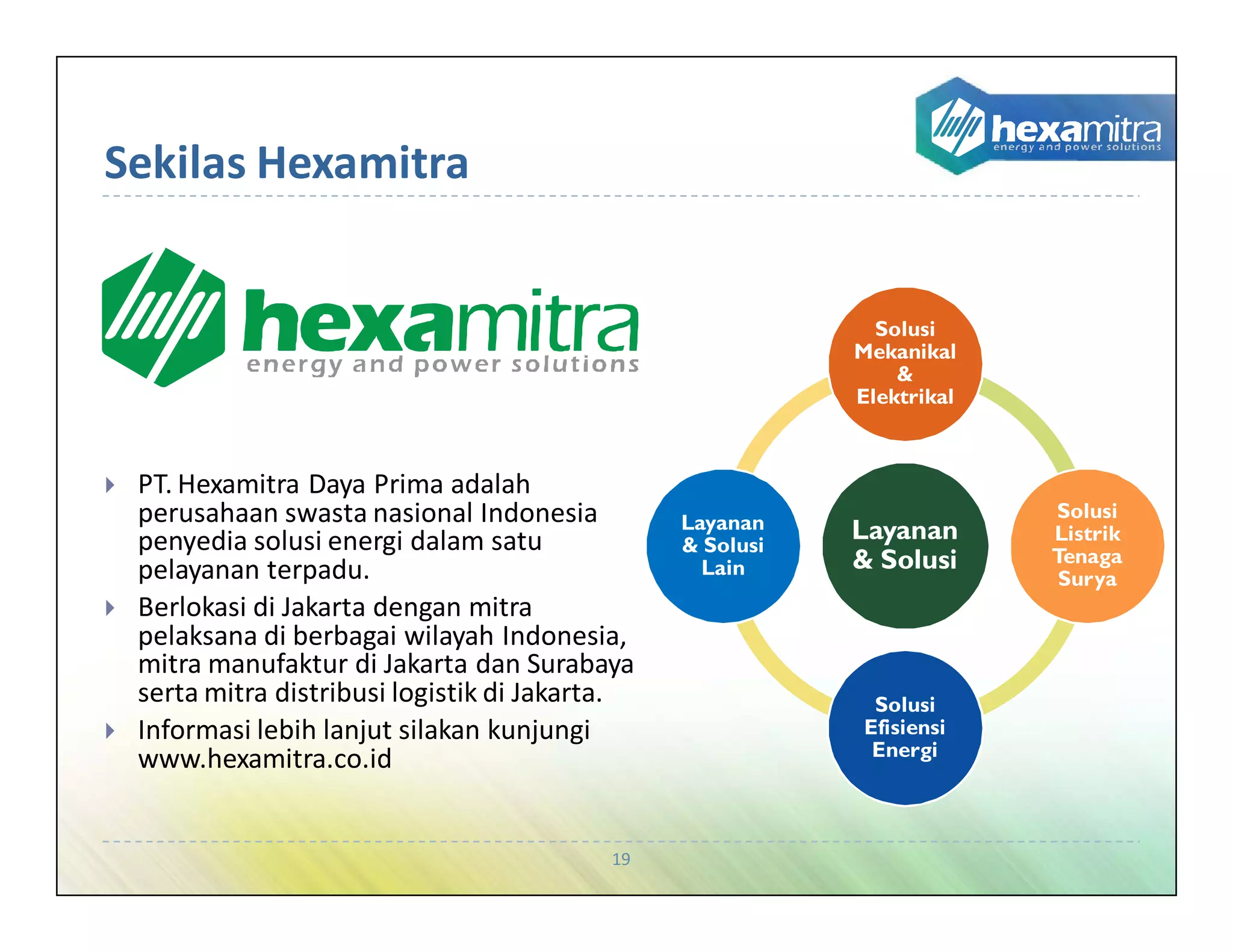 Presentasi PLTS (Pembangkit Listrik Tenaga Surya) | PDF